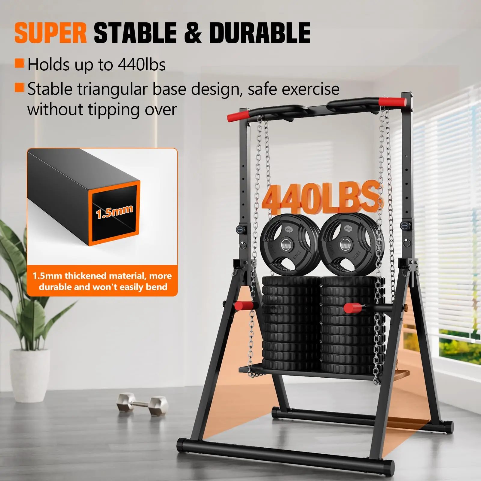 SENAO Power Tower - Adjustable Workout Equipment for Home
