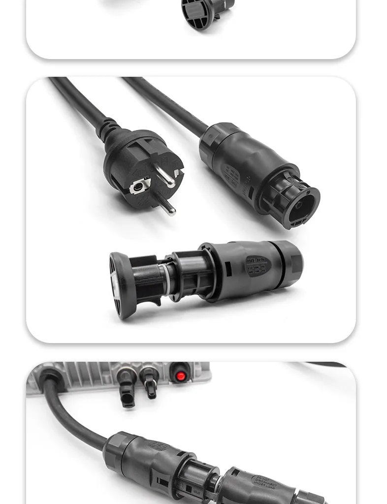 Tinned Copper Micro Inverter Extension Cord Ac/dc Bc01 Male 2 3 5 10 M ...