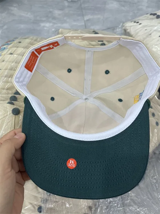 Yukaihe Custom 5 Panel Cap With Puff Embroidery Logo, Custom Back Metal ...