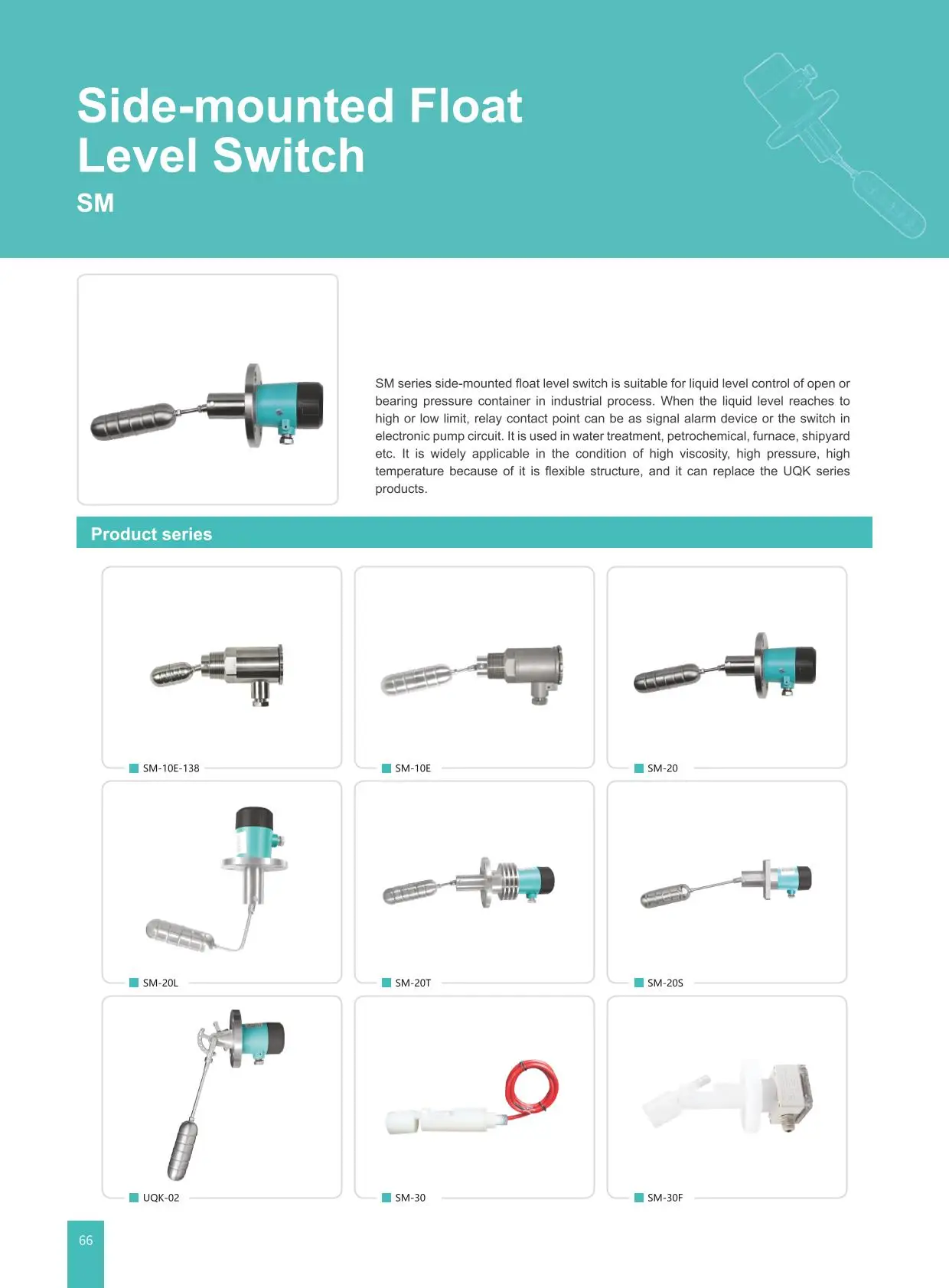 Double System Flange Horizontal Mounted Float Level Switch For Fuel ...