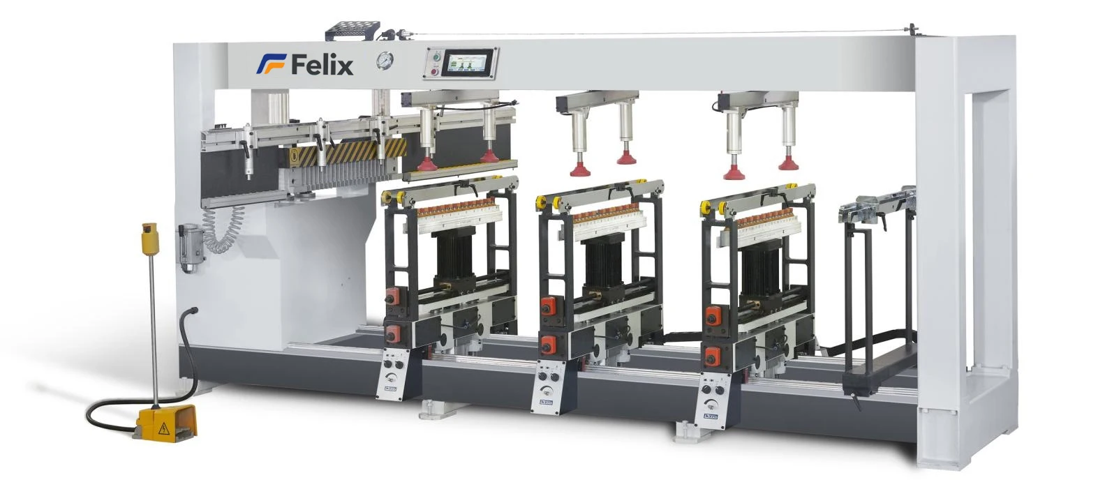 Pneumatic Vertical Horizontal Adjustable Spindle Wood Drilling Machine Multi Spindle Drill Multi ...