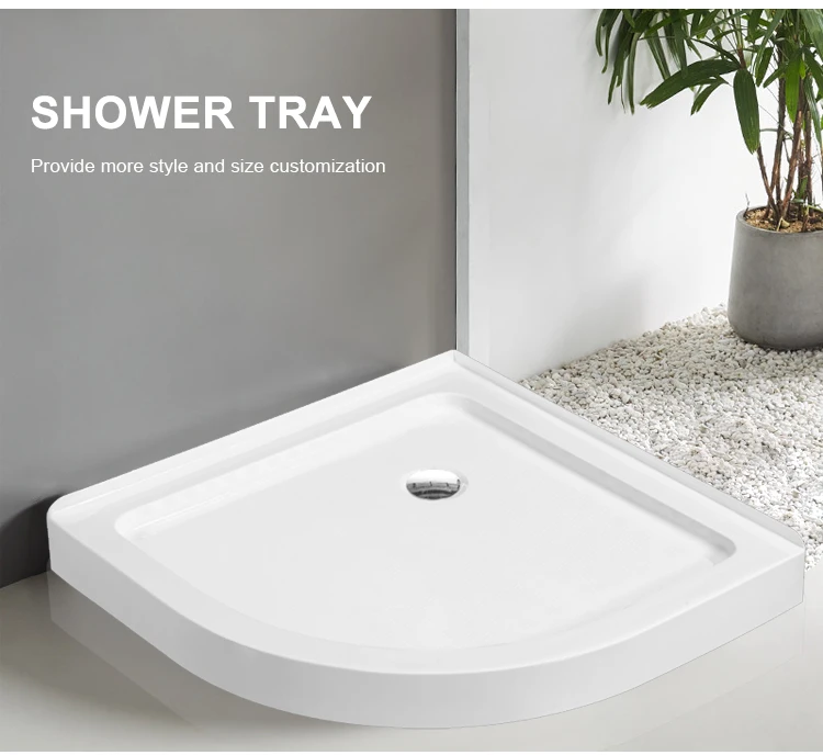 Weisdon North American Style Bathroom Shower Base Corner Drain Sector ...