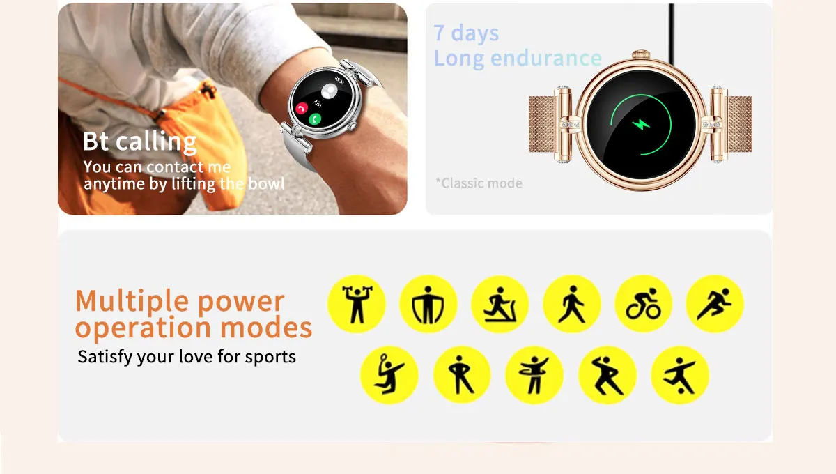 AK62 Smart Watch - Luxury Fashion with IP67 Waterproof