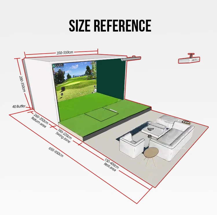 Golf Simulator Indoor - Interactive AR Golf Sport Simulator