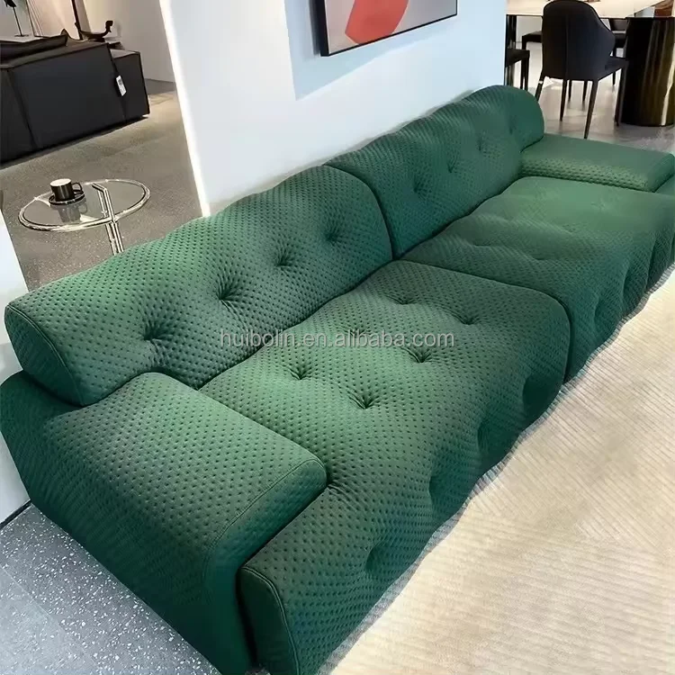 White Rochebobois Sherpa Sofa Simple Design Wide Seat Low Back Blogger ...