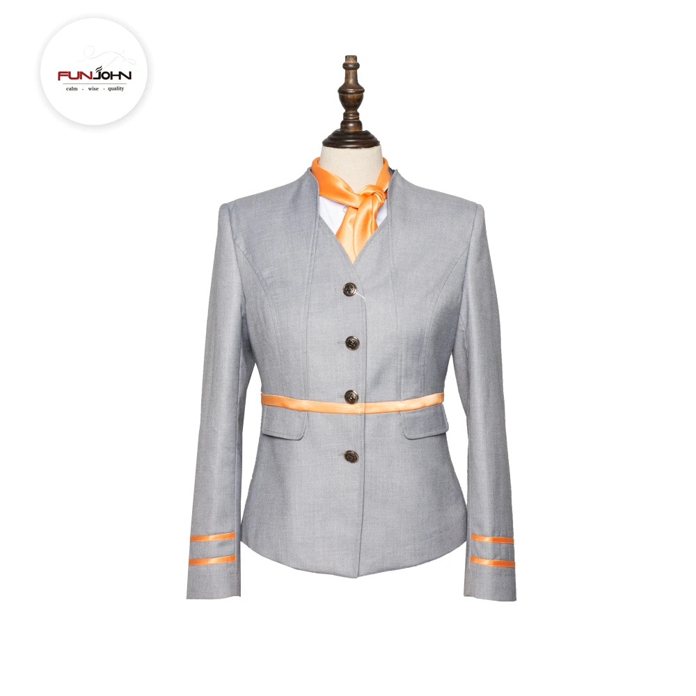 Flight Attendant/railway Stewardess Dress And Jacket Airline Crew ...