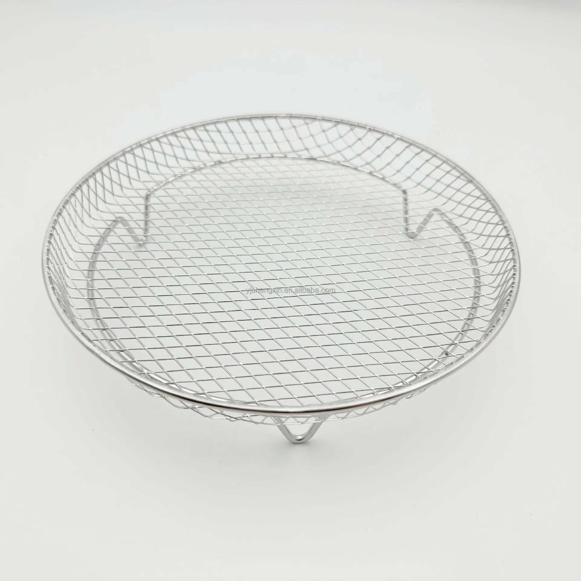 Stainless Steel Grill Mesh Rectangle With Feet Roasting Basket Around ...