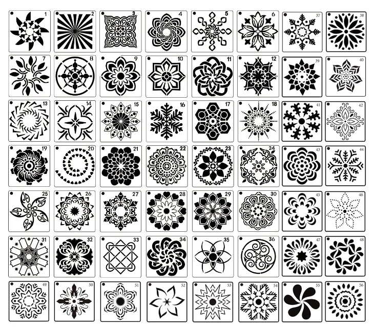 Reusable Large Alphabet Welcome Calligraphy Font Letter Stencil ...