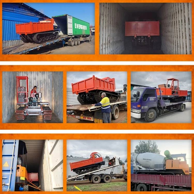 Electric Hydraulic 1t 1tonne Carrier Rubber 900 Kg Tracked Truck Oil ...