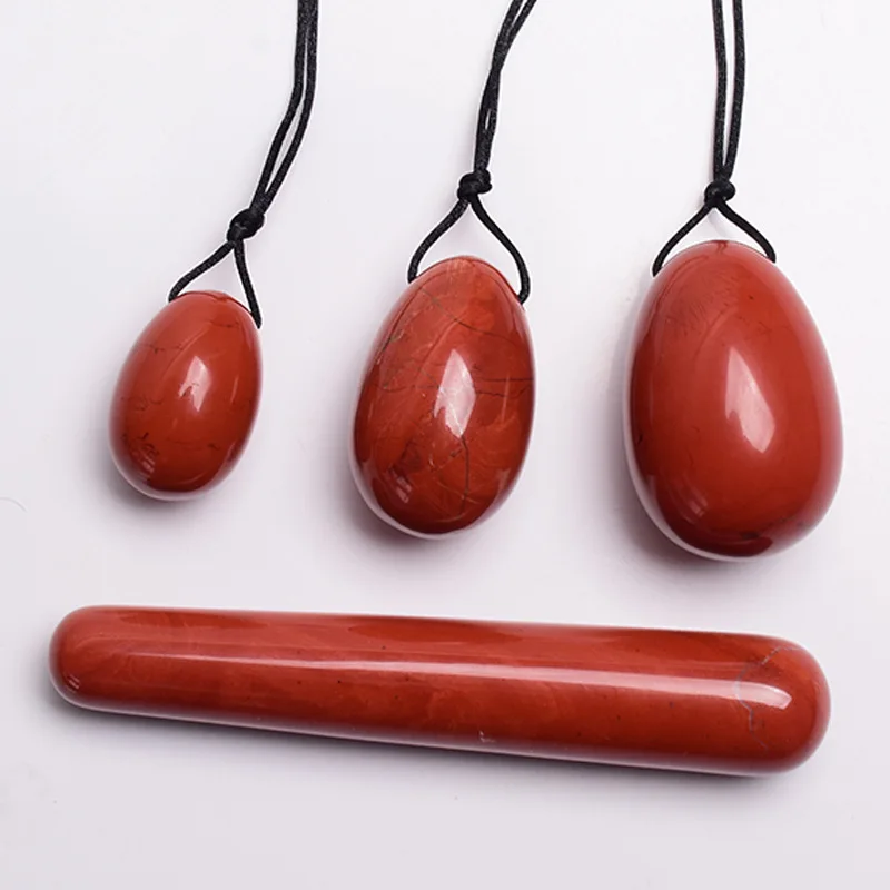Yin Yang Rose Quartz Yoni Egg Set - Natural Jade Stone Kegel Exercise ...