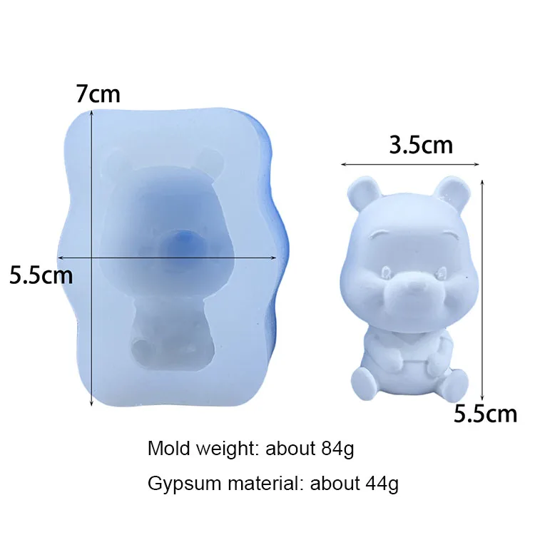 2D or 3D Cartoon Anime Character Candle Silicone Mold