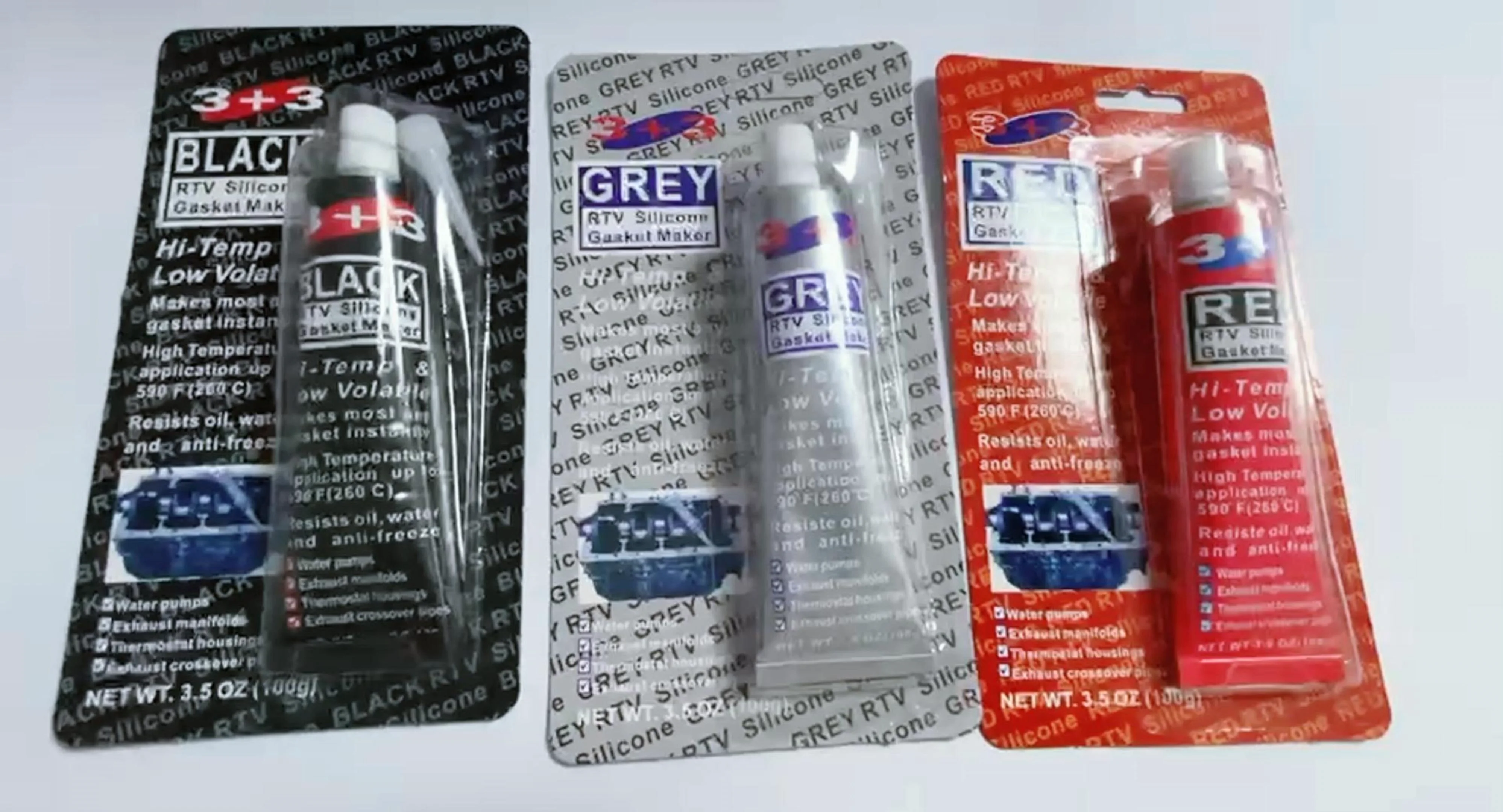 Dto Rtv Gasket Manufacturing Sealant High Temperature 100g Rtv Silicone ...