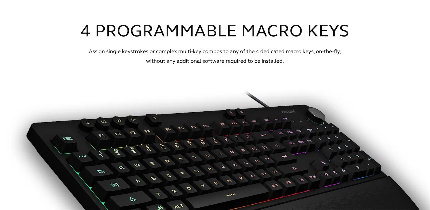 Gaming Keyboard GX650 - RGB Backlit, Multimedia Control