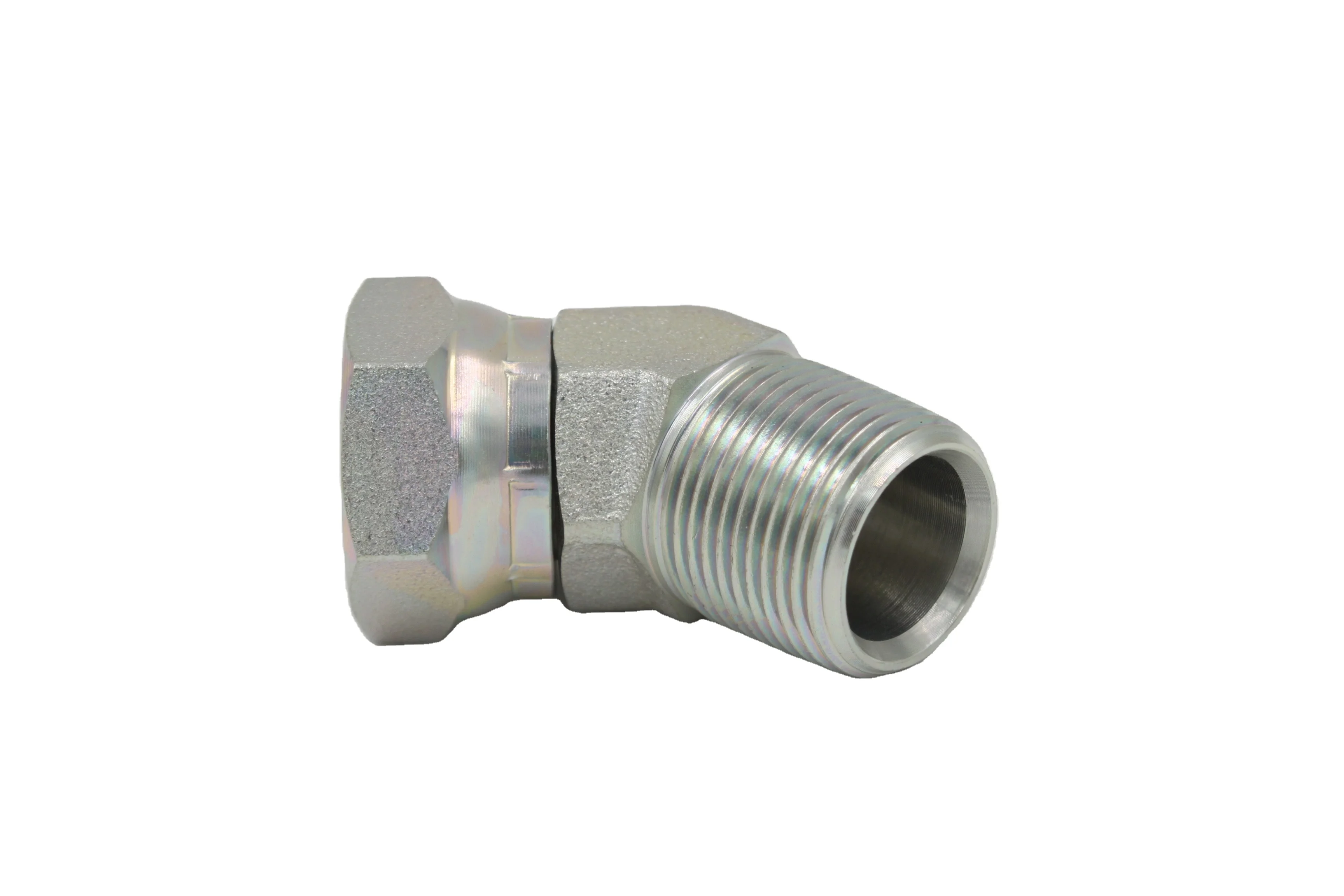 SAE J514 Adapter Tube Fitting - Male NPTF to Female JIC