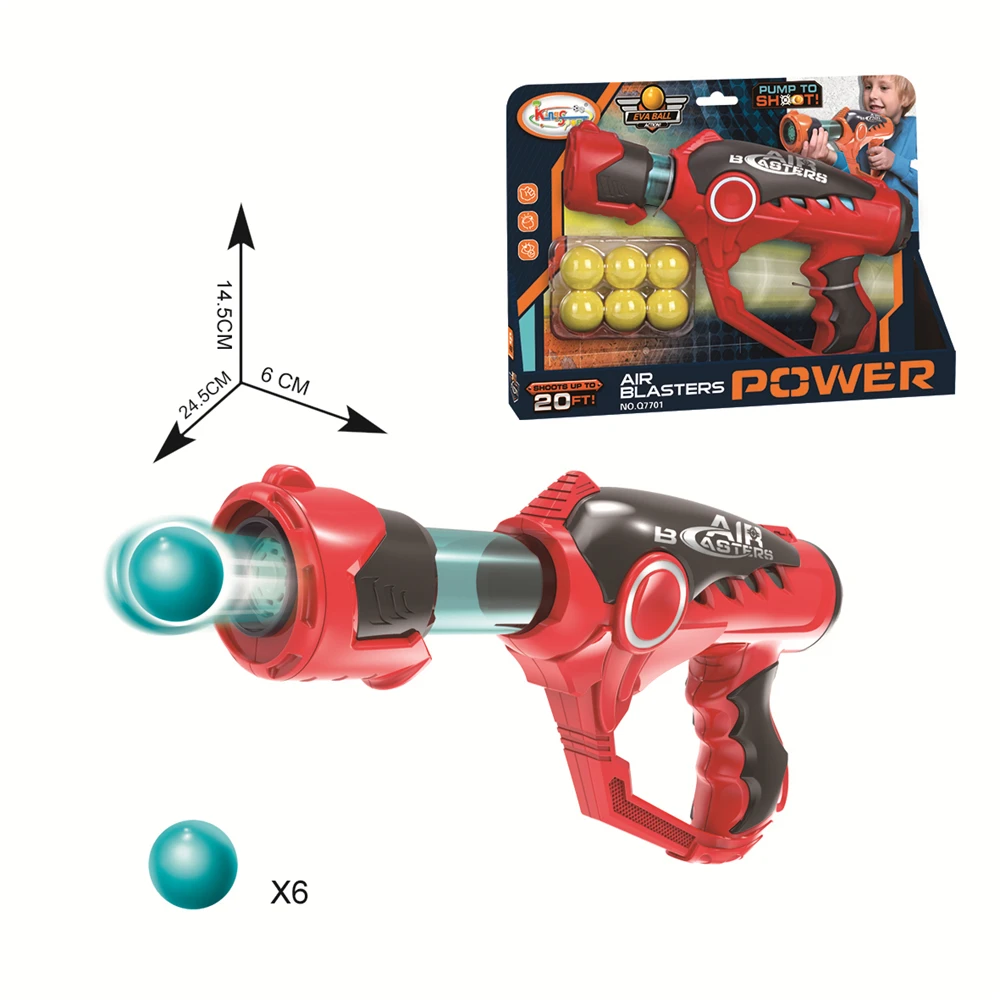 Air Power Blaster Toy Gun With 12pcs Air Balls Blaster Pressure Gun For ...