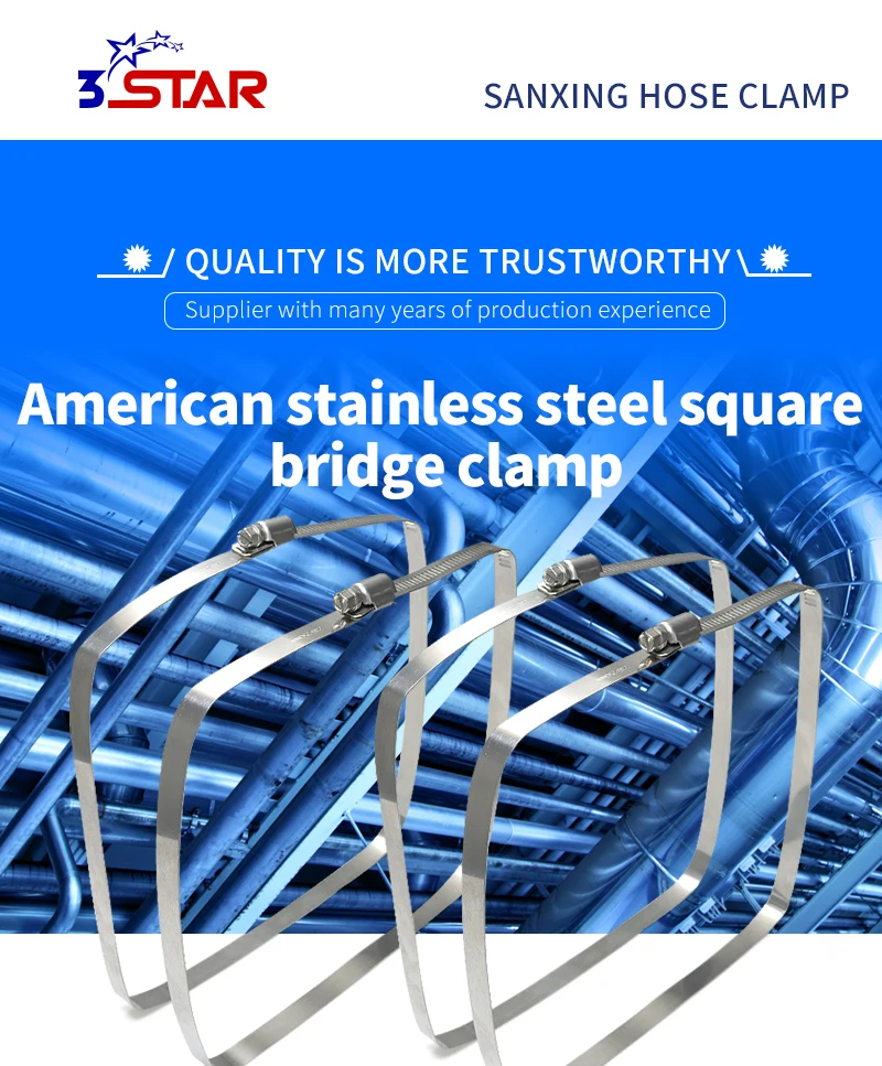 Stainless Steel American Type Square Tube Clamp - Buy Square Tube Clamp ...