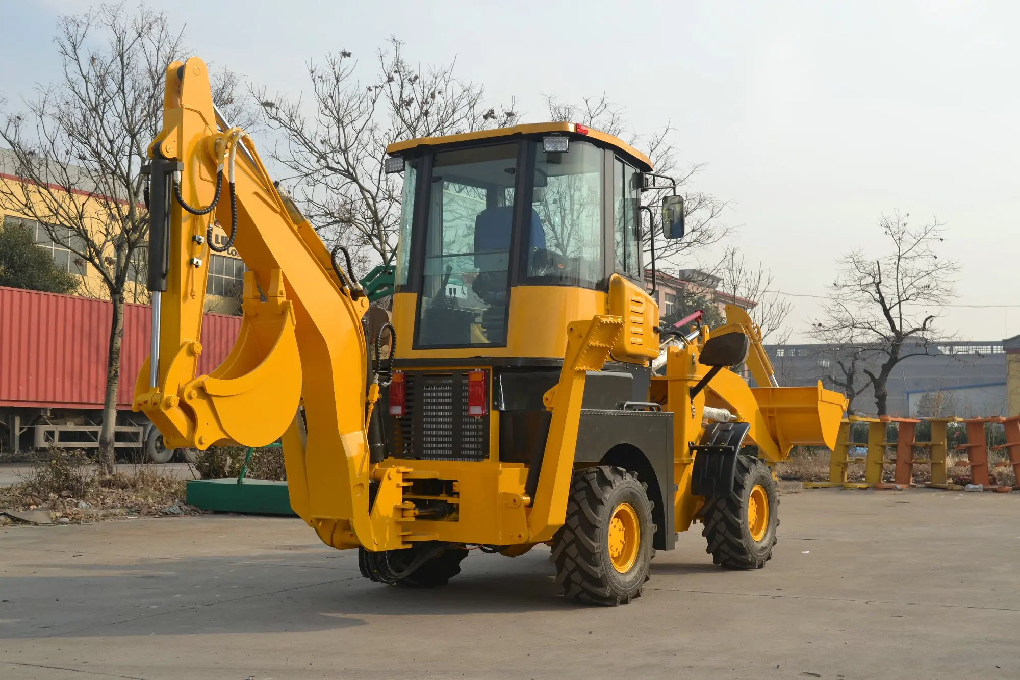 Backhoe Loader With Grabbed And Hug,Small Size Backhoe Loader With ...