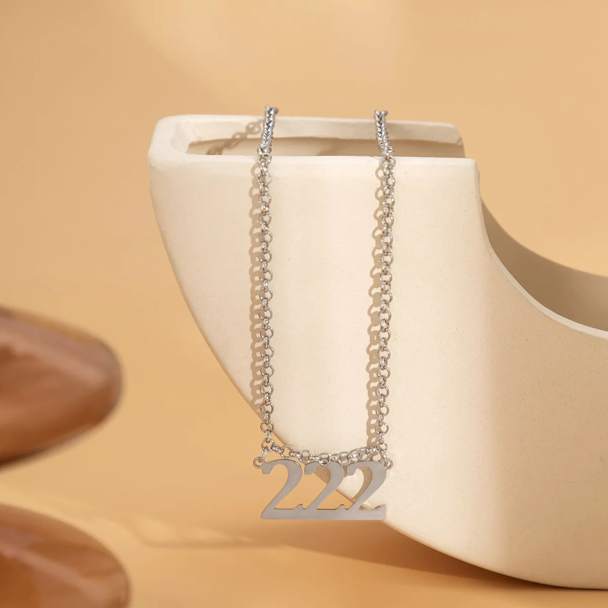 Simple Geometric Digital Single Layer Body Chain Women Sexy Metal All