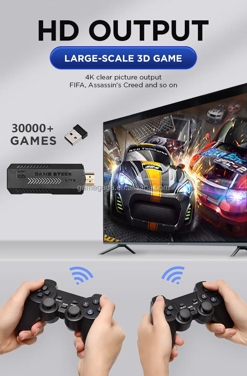 X2 Game Stick 4k Gd10 Plus With P3 Rechargeable Controller 2.4g ...