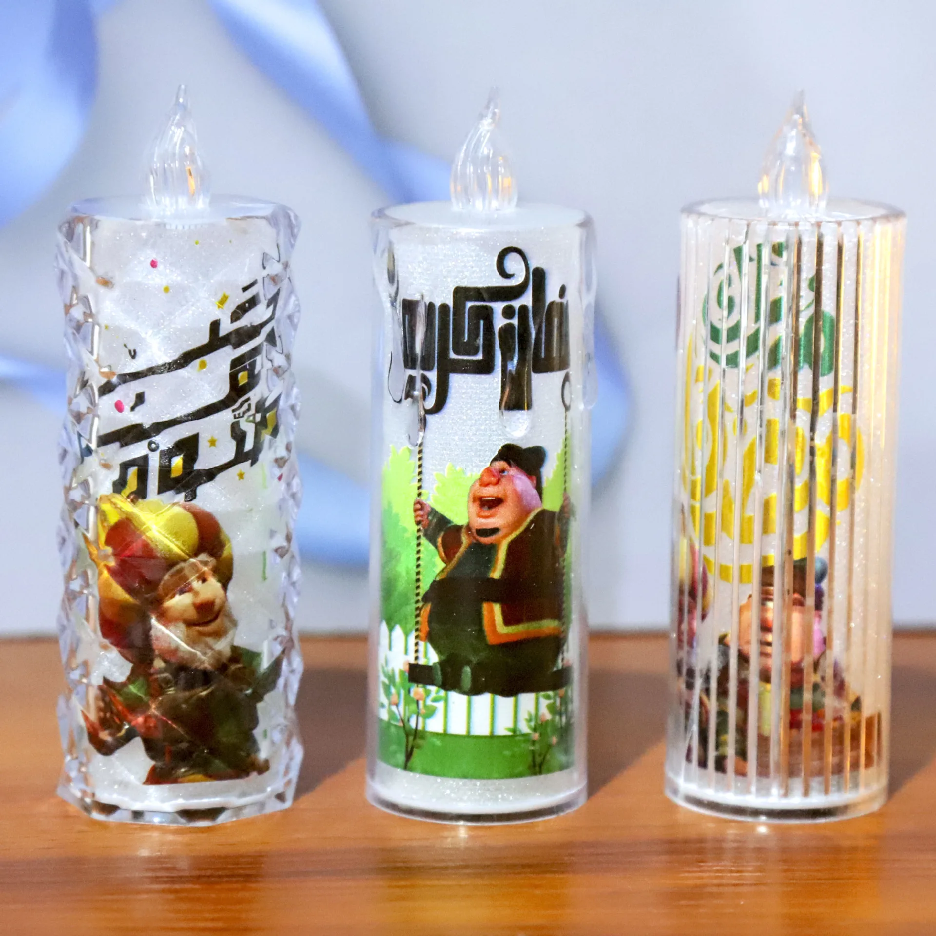 New Islamic Decor Eid Mubarak Gift Led Battery Candle Light Plastic ...