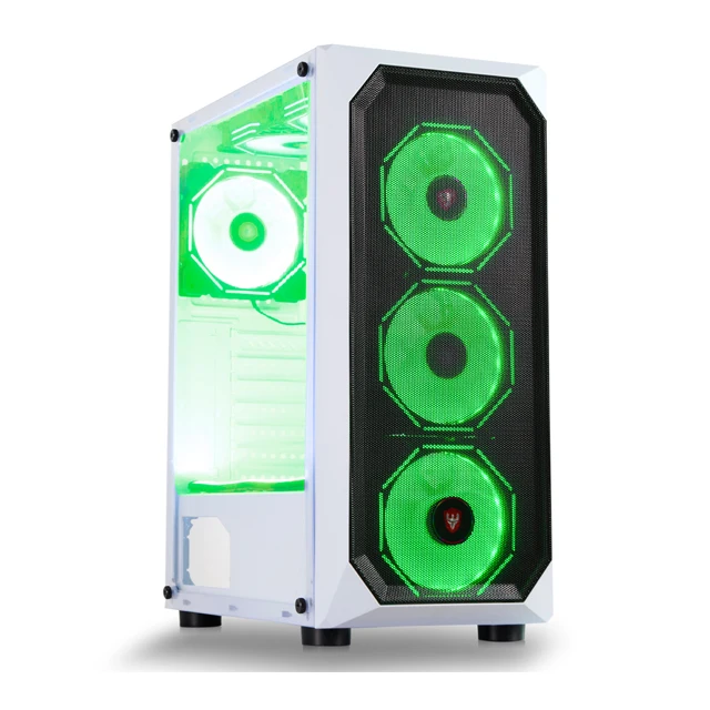 Green Gaming Computer Case