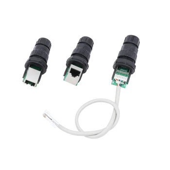 90 Degree 24awg Optical Circular Rj45 Waterproof Plastic Low Cost ...