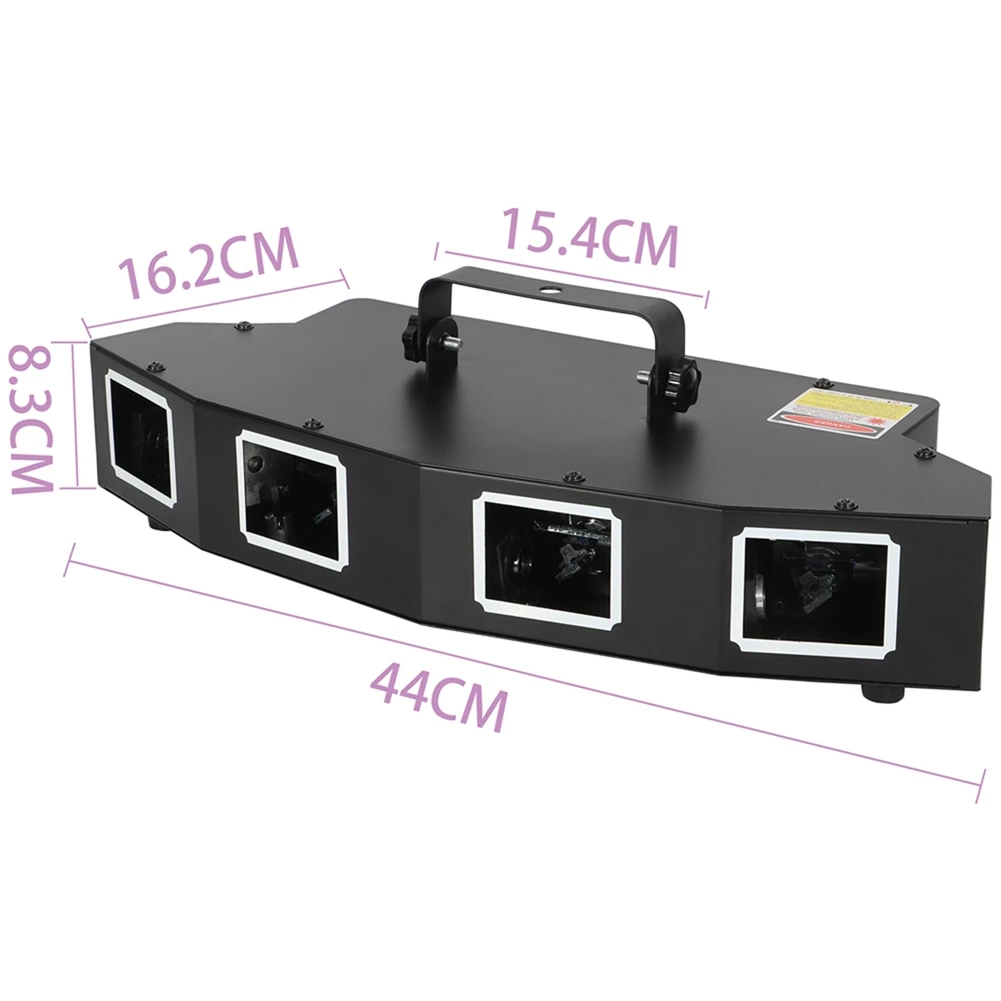 U`king RGBY Lasercube DMX512 11ch for Night Club Lighting