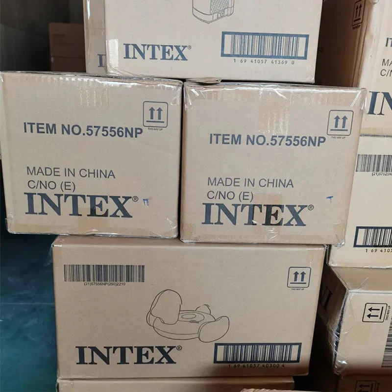 INTEX 57556 Ride-on Pvc Inflatable Water Park Yellow Duck Island Sports ...