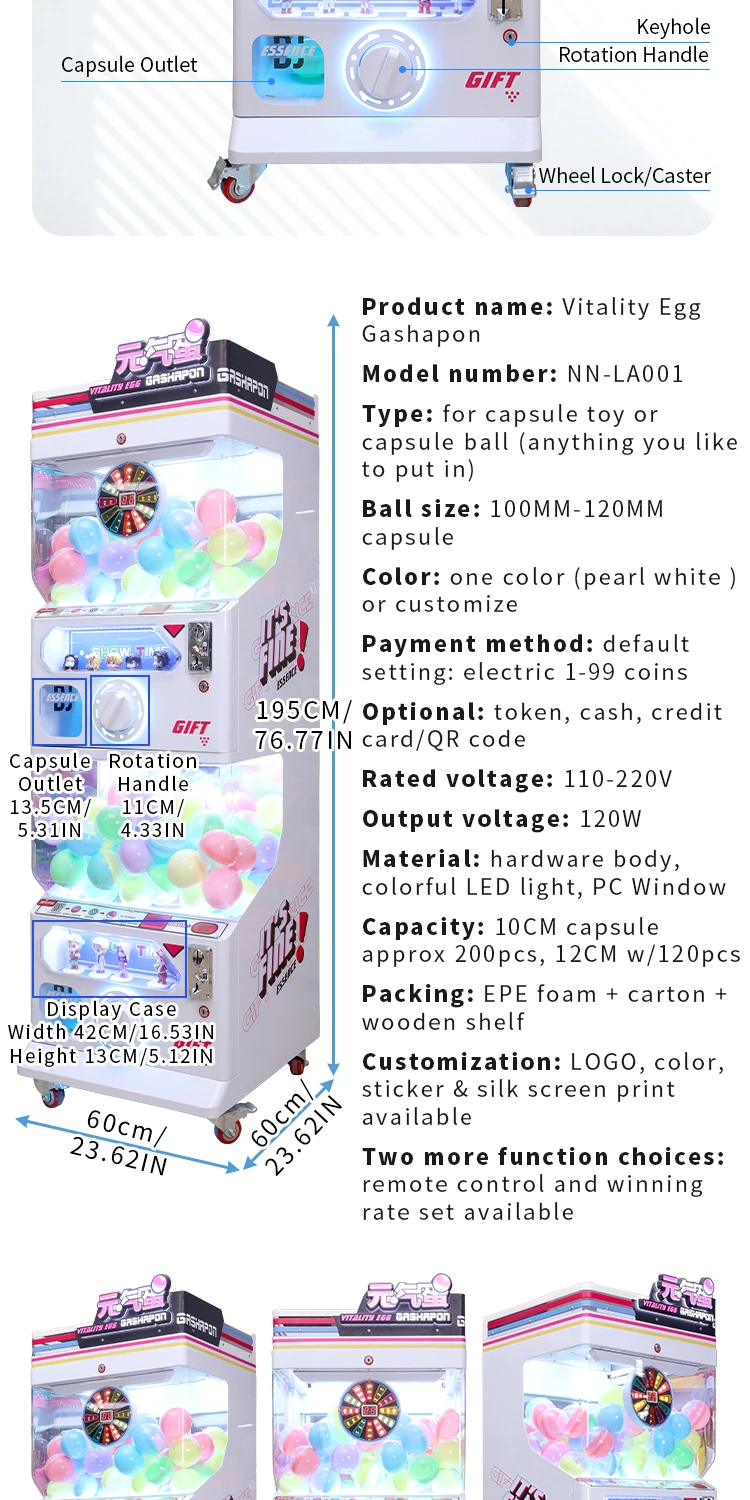 Japan Style Gacha Capsule Vending Machine Customization Maquina ...
