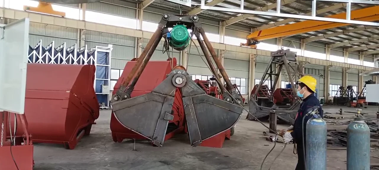 Orange Peel Grab Hydraulic Grab For Excavator Waste Crane Rotating Grab ...