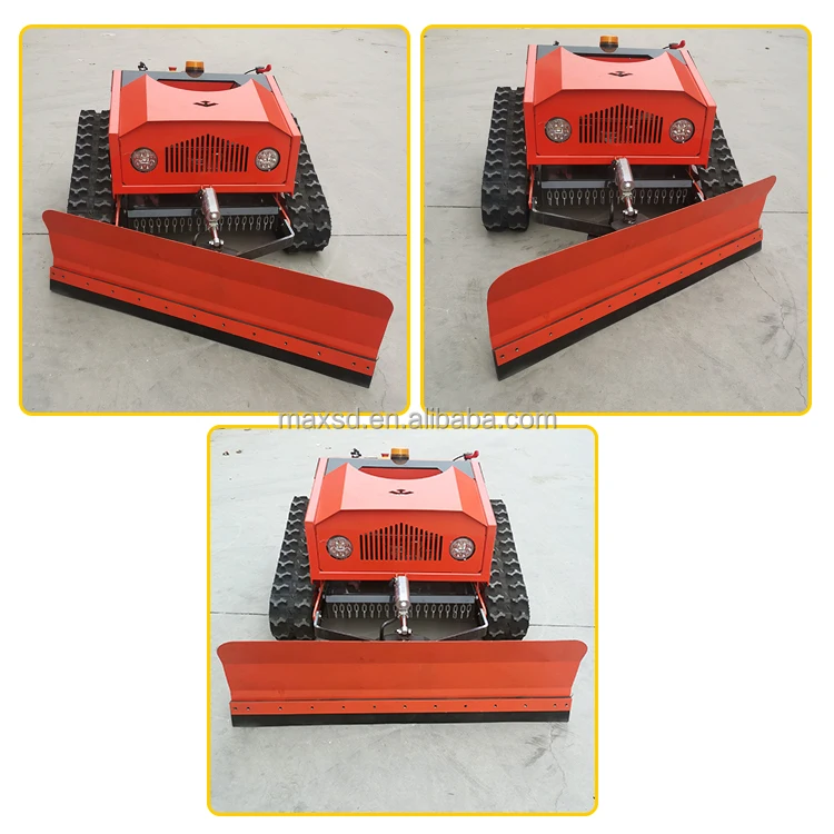 Remote Control Lawn Mower And Snow Blade 2 In 1 Robot Snow Removal ...