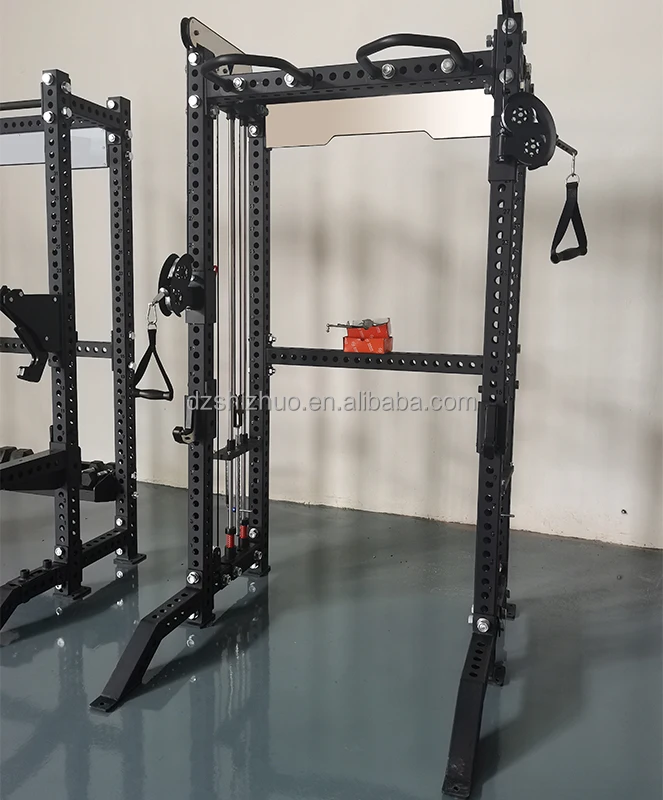 Customizable Fitness Gym Equipment Cable Crossover Power Squat Rack ...