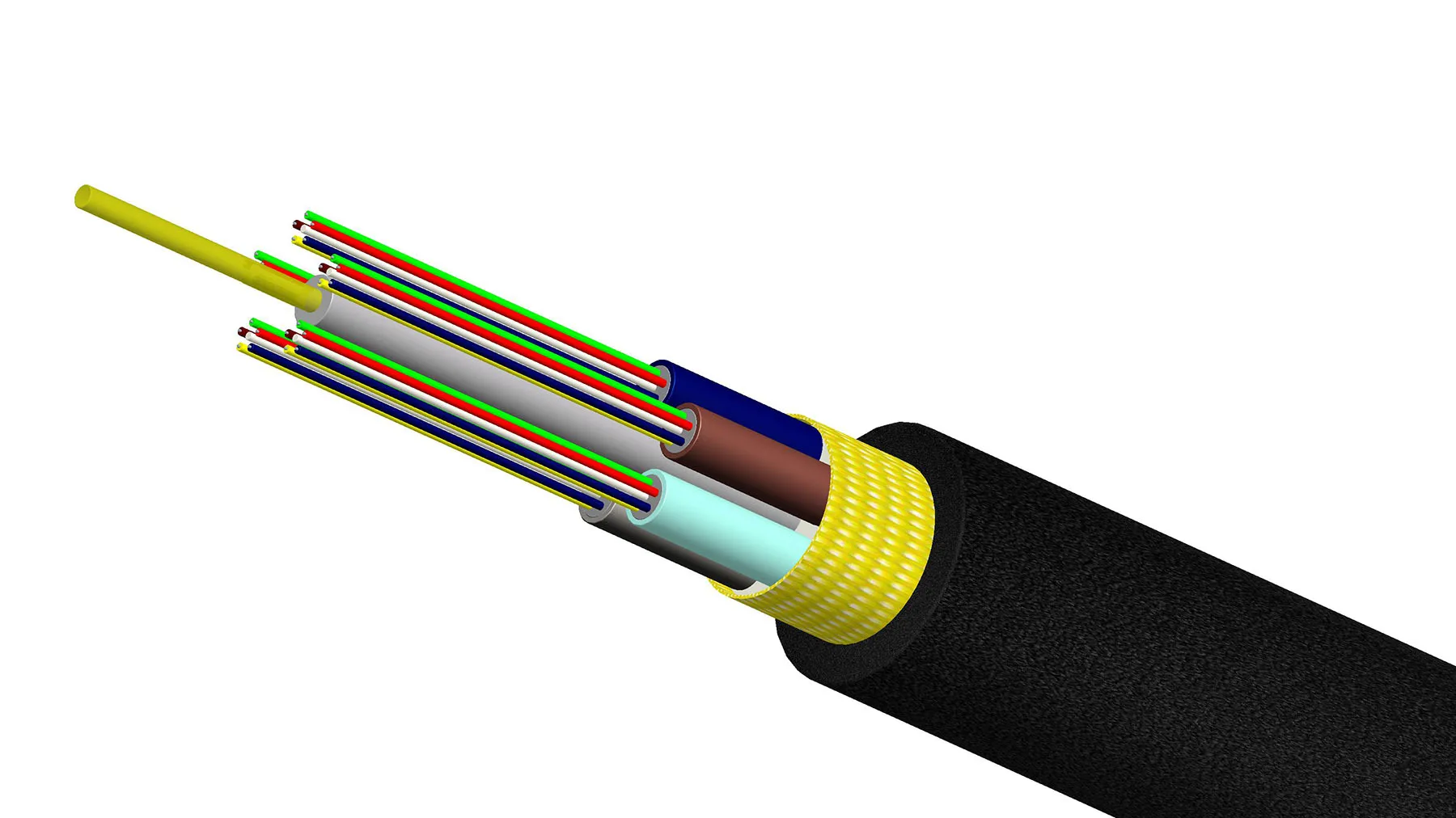 Ftth Outdoor Fiber Optic Cable 24 Core Optical Fiber Cable Sm Fibra ...