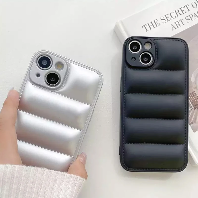 Hot Selling New Products Colorful Shockproof Soft Touch Puffer Phone ...