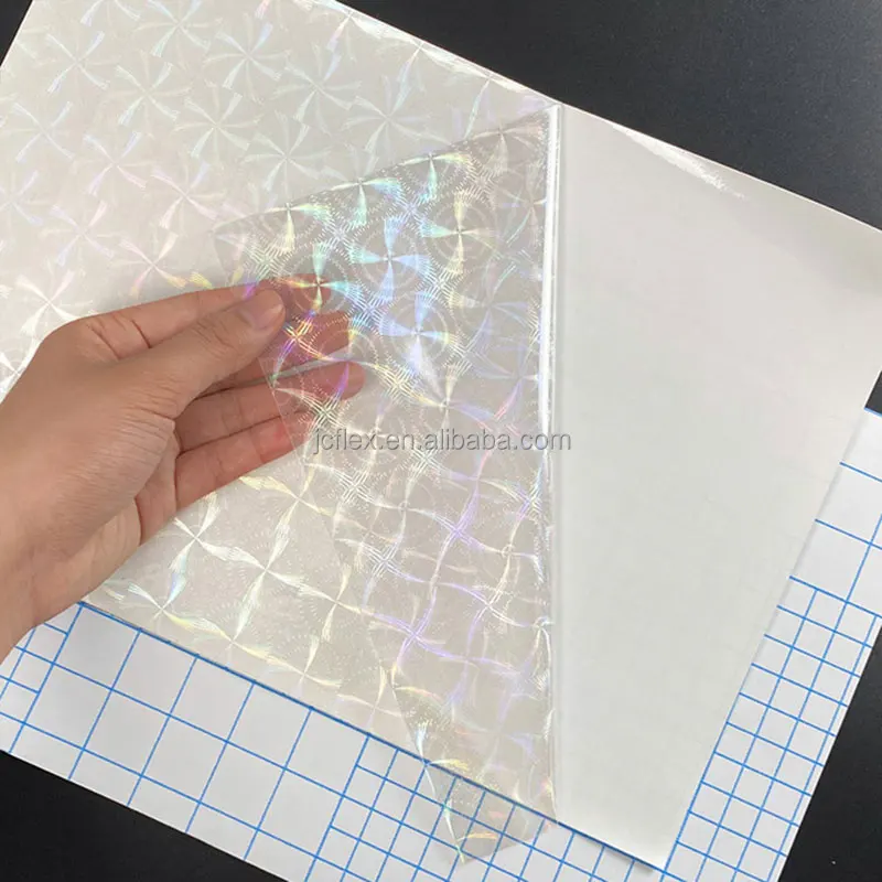 Holographic Transparent Adhesive Vinyl for Photo Laminating