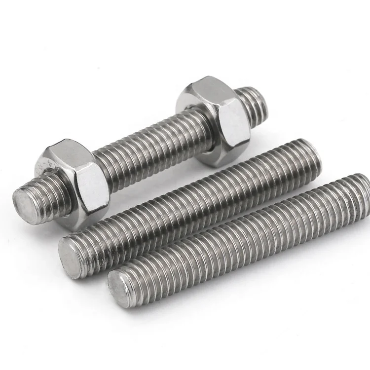 DIN976 M5-M36 5/8 1/2 Threaded Bar Rod Stud Bolts Full Thread A2 A4 ...