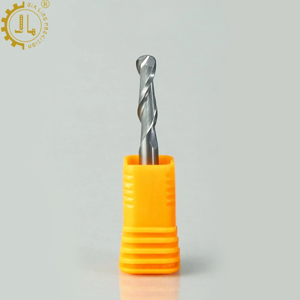 2 Flute Ball Nose Routers Bits Carbide Cnc Ball Nose End Mill 6mm ...