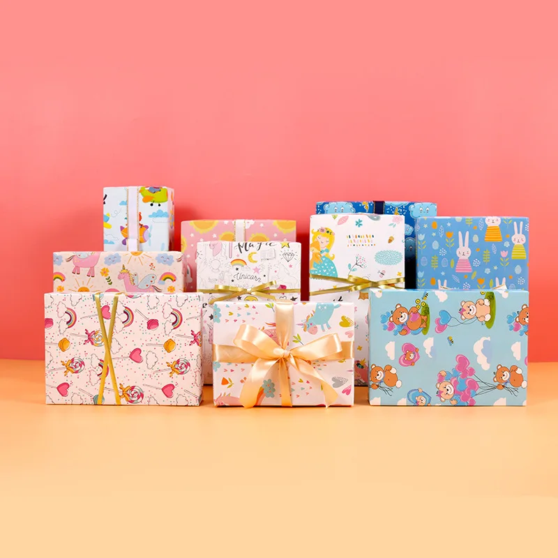 Wholesale Gift Box Wrapping Paper Kids Gift Paper Wrap Children's Day ...
