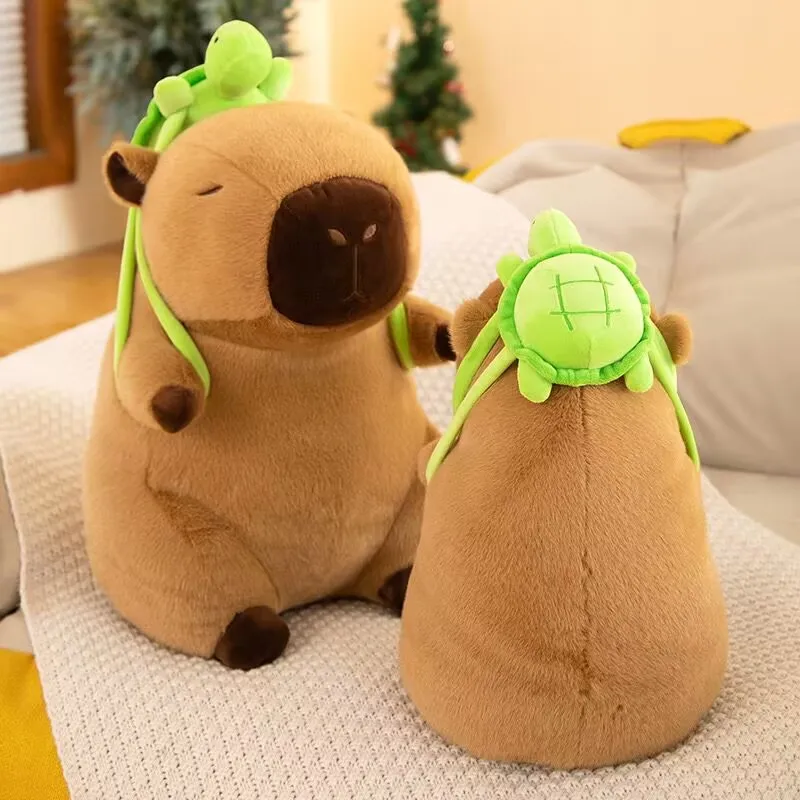 Botu Kawaii Fluffy Capybara Plush Transformation Dolls Stuffed Toy High ...
