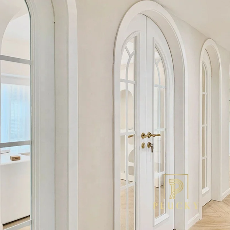 French Arched Wooden Door - Sound Insulation & Style