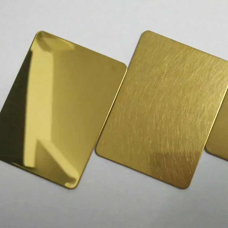 Mirror Gold Color Coated Golden Coating Decorative Stainless Steel 18k ...