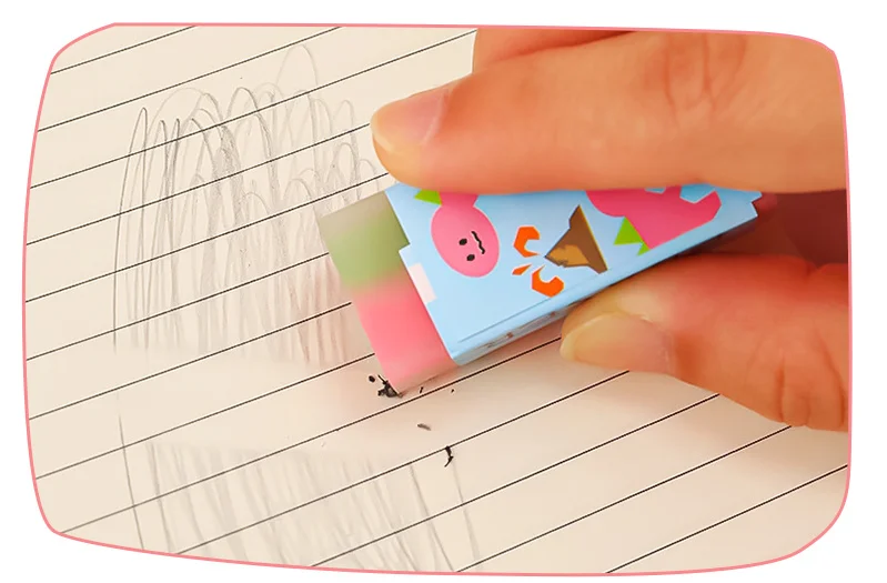 Fun Erasers - Cartoon Little Dinosaur Eraser for Students