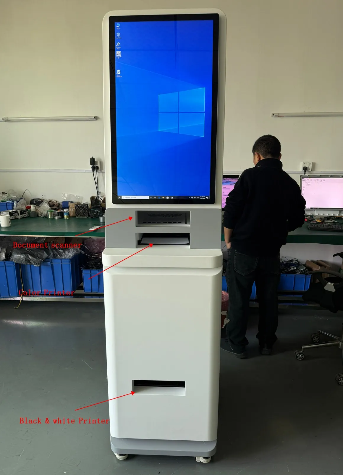 32 Inch Vending Machines - A4 Printing and Scanning Kiosk
