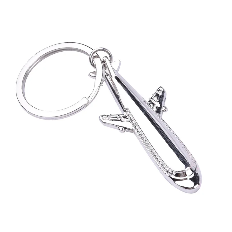 Airplane Metal Keychain Aircraft Keychain Metal Custom 3d Metal ...
