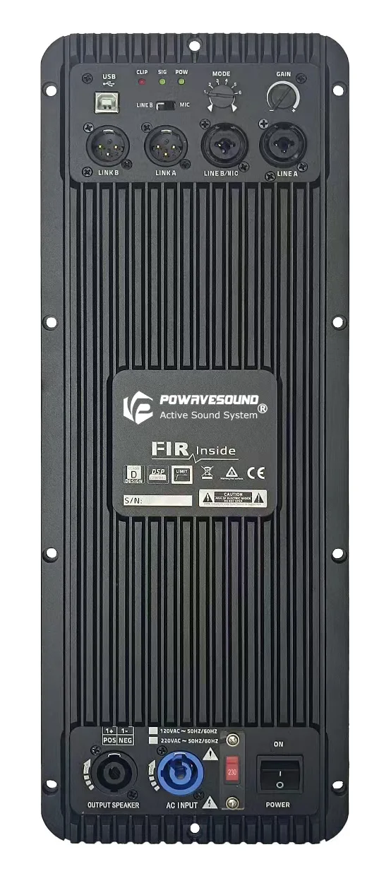 Active Speaker Amplifier Module - 2-Way System 1500W