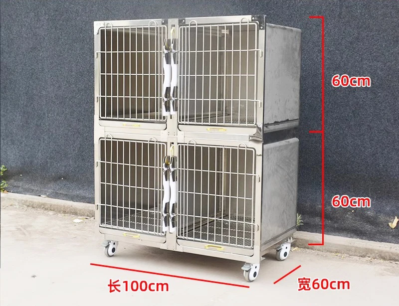 Stainless Steel Pet Veterinary Cares Cage For Icu Care Cat Dog - Buy ...