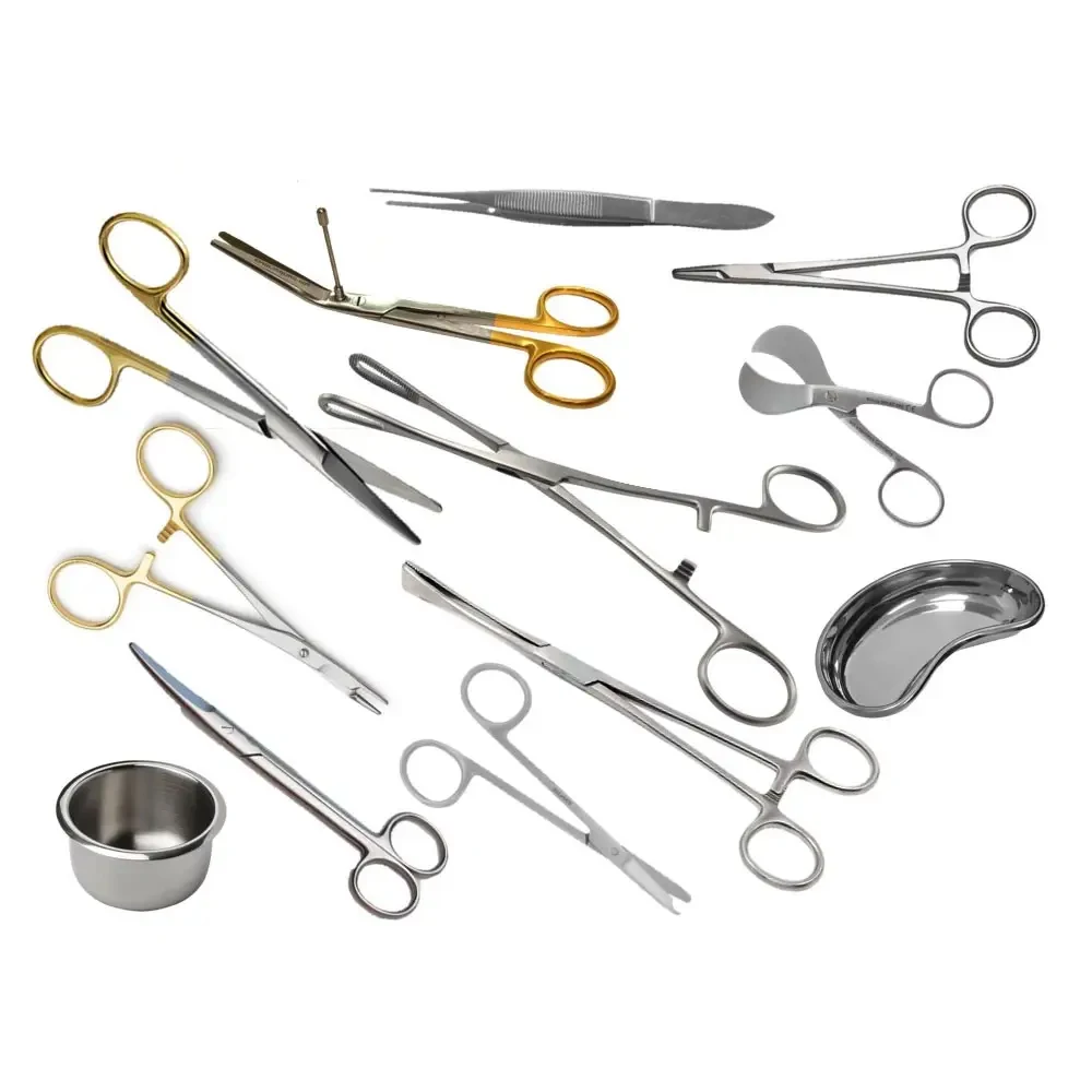Basic Obstetrics Gynecology Surgical Instruments Set with Steel Box ...