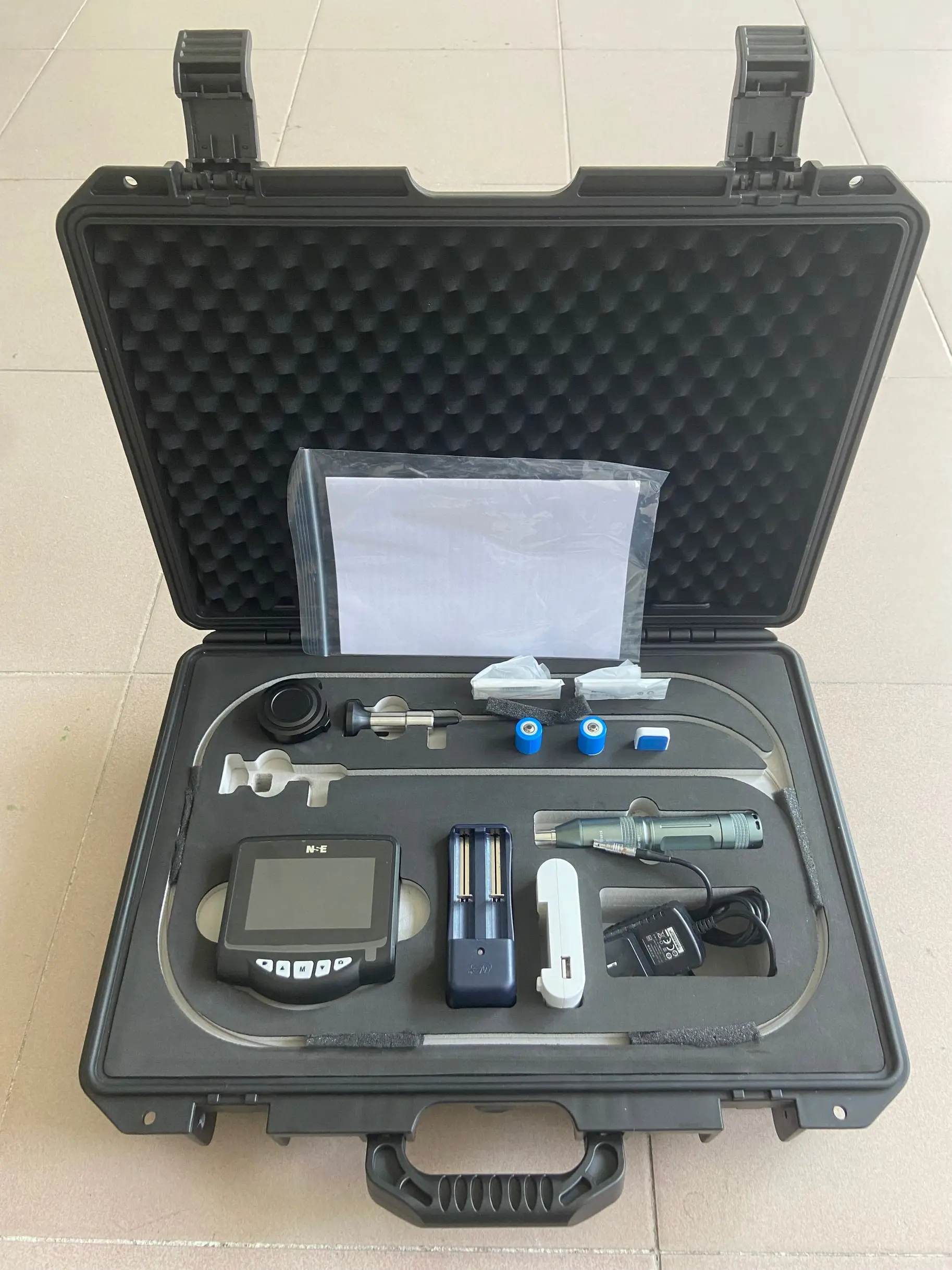 Fiberscope Inspection Camera,850mm Tube Length,4.3'' Display,Direct ...