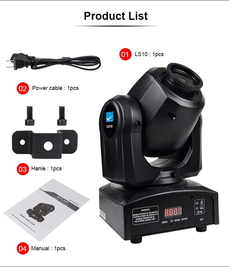 Big Dipper Ls10 10w Led Source Stage Lighting Dj Lighting Dmx Pattern ...