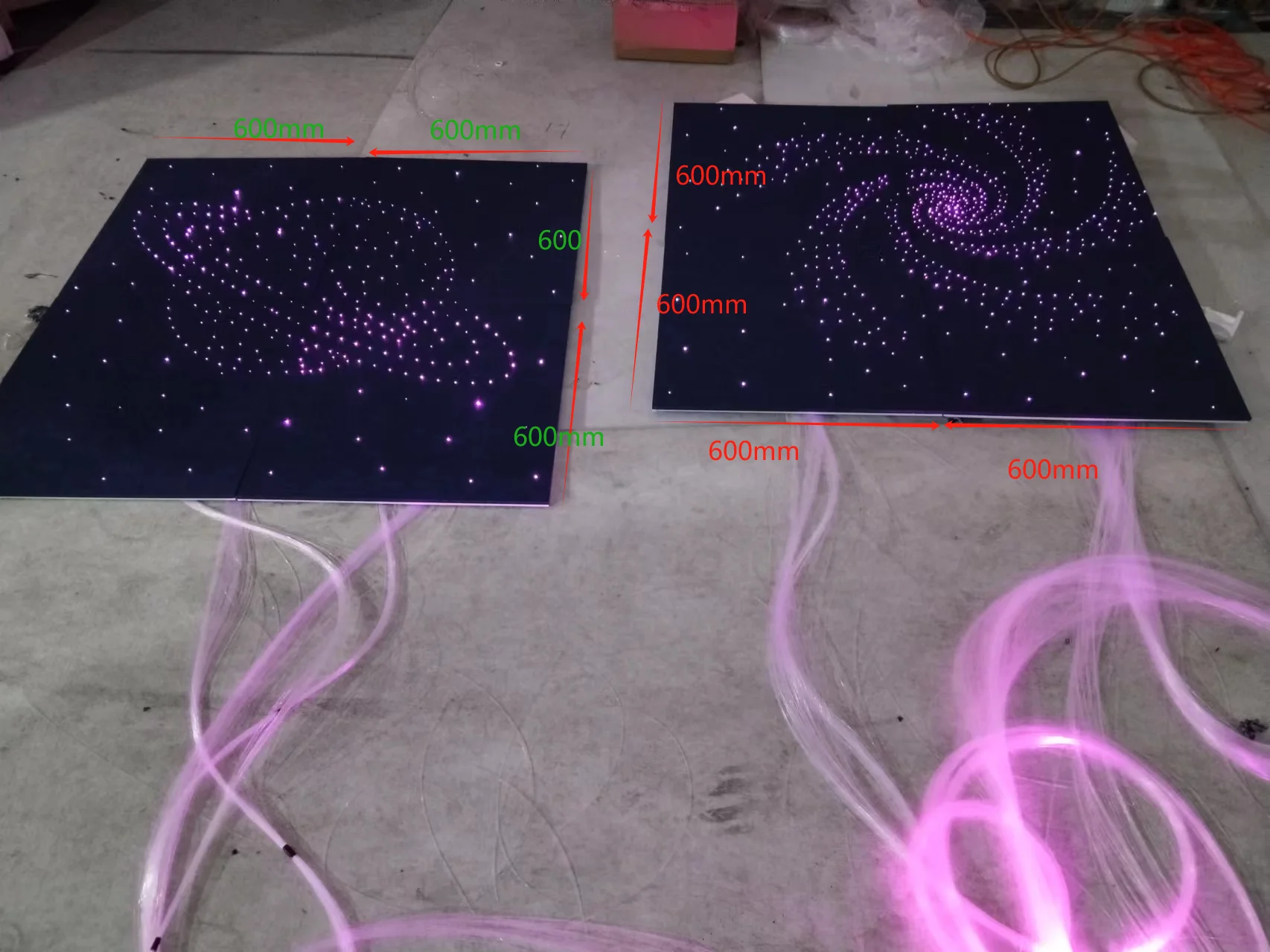 Finished 16W Fiber Optic Star Ceiling Kit - PMMA Star Panels for Home ...